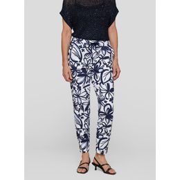 Rabe Damen Jerseyhose "Hose", blau, Gr. 36, gemustert, 95%Baumwolle, 5%Elastan, Hosen