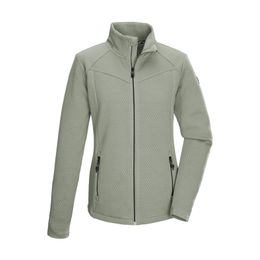 Killtec Damen Strickjacke "KOW 2 WMN FLX JCKT", gr&uuml;n, Gr. 40, Obermaterial: 95% Polyester, 5% Elasthan, Strickjacken, Damen Powerstretchjacke mit