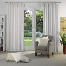 Vorhang WIRTH, B:132cm H:145cm, braun, Jacquard, Baumwolle, Polyester, Wohnzimmer, Gardinen, "Torbole"
