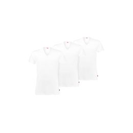Levi's LEVI'S Damen T-Shirt "T-Shirt 3er Pack", wei&szlig;, Gr. XL, Obermaterial: 95% Baumwolle CO. 5% Elasthan EL., Shirts