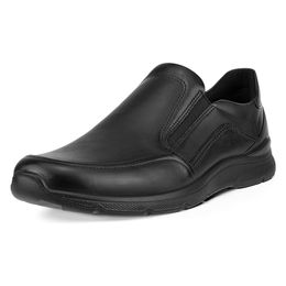 Ecco Herren Slipper "IRVING", Gr. 46, schwarz, Glattleder, Schuhe, Business Schuh, Halbschuh mit praktischen Stretcheins&auml;tzen