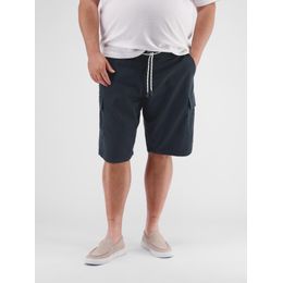 Lerros Herren Jogg-Bermudas "Lerros Cargo-Jog-Bermuda in Übergrößen", blau, Gr. 46, 55% Lyocell, 44% Baumwolle, 1% Elasthan, Hosen