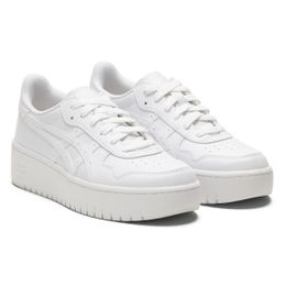 Damen Plateausneaker "JAPAN S PF", asics SPORTSTYLE, Gr. 42, wei&szlig;, Synthetik, unifarben, Schuhe