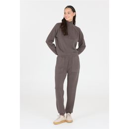 ENDURANCE ATHLECIA ATHLECIA Damen Sweathose "Elaina", grau, Gr. 46, unifarben, 51% Polyester, 44% Modal, 5% Elasthan, Hosen, mit toller Atmungsaktivit&auml;t