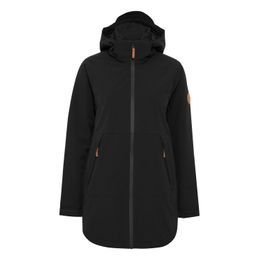 North Bend Damen Outdoorjacke "Outdoorjacke NBBrenda W W-PRO 15.000 mit wasserdichter Beschichtung", schwarz, Gr. 44, Obermaterial: 90% Polyester