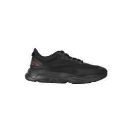 Hugo Herren Sneaker "Sneaker Leon Runn cvpu", Gr. 42, schwarz, Obermaterial: 100% Polyester PES. Futter: 100% Polyester PES. 100% EVA EVA., Schuhe