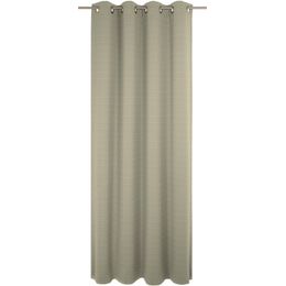 Vorhang WIRTH, B:132cm H:255cm, gr&uuml;n, Jacquard, Baumwolle, Polyester, Wohnzimmer, Gardinen, "Torbole"