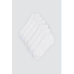 YSABEL MORA Herren Sportsocken, Gr. 41, wei&szlig;, Baumwollmischung, Socken, Baumwollmix, elastisch, Verst&auml;rkung im Spannbereich