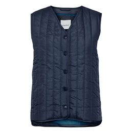 oxmo Damen Steppweste "Steppweste OXSadget", blau, Gr. M, Obermaterial: 100% Polyester PES., Westen
