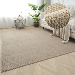 Teppich s.Oliver, B:60cm H:10mm L:90cm, beige, Kunstfaser, Wohnzimmer, Teppiche, "Lenni", Uni-Farben, kurzflor, waschbar, Wohnzimmer, Schlafzimmer