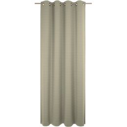 Vorhang WIRTH, B:132cm H:225cm, gr&uuml;n, Jacquard, Baumwolle, Polyester, Wohnzimmer, Gardinen, "Torbole"