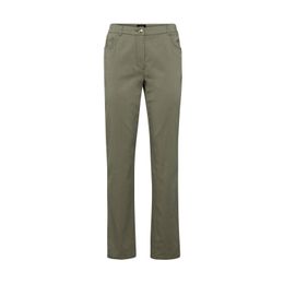 GOLDNER Damen 2-in-1-Hose "Kurzgr&ouml;&szlig;e Freizeithose mit Teildehnbund", gr&uuml;n, Gr. 19, Obermaterial: 84% Baumwolle CO. 14% Polyamid PA. 2% Elasthan EL.,