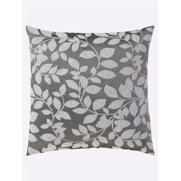 Kissenh&uuml;lle, B:38cm L:38cm, grau, Kunstfaser, 57% Polyester, 43% Polyacryl, Kissenbez&uuml;ge