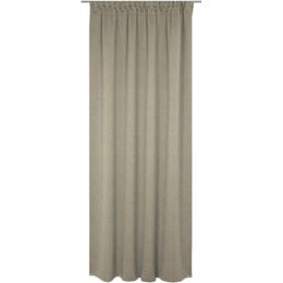 Vorhang WIRTH, B:132cm H:225cm, braun, Jacquard, Baumwolle, Polyester, Wohnzimmer, Gardinen, "Torbole"