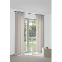 Vorhang WIRTH, B:132cm H:245cm, gelb, Jacquard, Baumwolle, Polyester, Wohnzimmer, Gardinen, "Torbole"
