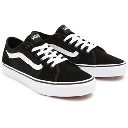 Vans Sneaker "Filmore Decon", Gr. 41, schwarz-weiß, Leder, Textil, unifarben mit Farbeinsatz, Schuhe