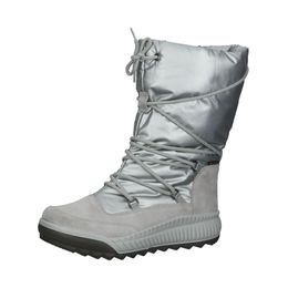 Legero Damen Snowboots "Legero Stiefel Veloursleder/Synthetik", Gr. 40, grau, Synthetik, Veloursleder, Schuhe