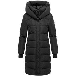 Navahoo Damen Steppmantel "Laubzauber 14", schwarz, Gr. M, Obermaterial: 100% Polyester. Innenfutter: 100% Polyester. Wattierung: 100% Polyester.
