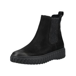 Paul Green Damen Stiefelette "Paul Green Stiefelette Nubukleder/Textil", Gr. 36, schwarz, Nubukleder, Textil, Schuhe
