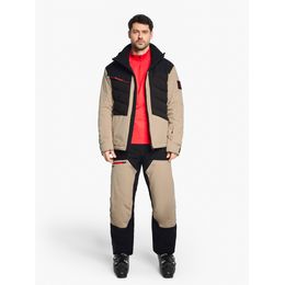 Ziener Herren Skijacke "TIDAL-Z jacket man", beige, Gr. 52, Obermaterial: 100% Polyester. Futter: 100% Polyester. Futter 2: 100% Polyamid.