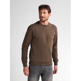 Herren Sweatshirt, braun, Gr. XXL, PETROL INDUSTRIES, Sweatware, Obermaterial: 95% Baumwolle, 5% Elasthan, Sweatshirts, mit Logo Stickerei