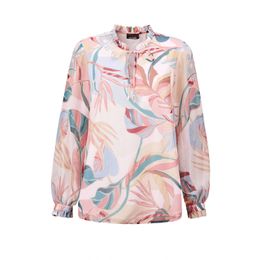 GOLDNER Damen Schlupfbluse "Luftige Bluse mit R&uuml;schen-Details", bunt, Gr. 44, Obermaterial: 100% Polyester PES., Blusen