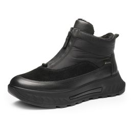 Ara Damen Winterboots "ST.MORITZ", Gr. 6,5, schwarz, Glattleder, Textil, Veloursleder, Schuhe, High Top Snaeker in Komfortweite H (= sehr weit)
