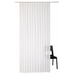 Gardine WIRTH, B:450cm H:120cm, wei&szlig;, Polyester, Wohnzimmer, Gardinen, "Audrey", Store mit FB 1:3 nach Ma&szlig;