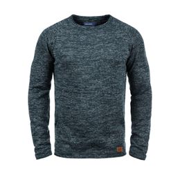 Blend Herren Strickfleece-Pullover "Strickpullover BHDan", blau, Gr. M, Obermaterial: 50% Baumwolle CO. 50% Polyacryl PAN., Pullover