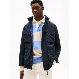 Tommy Hilfiger Herren Fieldjacket "PACKABLE FIELD JACKET", blau, Gr. S, Web, Obermaterial: 100% Polyester, Jacken, Winterjacke, Outdoorjacke Kapuze