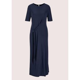 Madeleine Mode MADELEINE Damen Midikleid "Kleid Halbarm-Kleid mit Taillenband", blau, Modern, Gr. 36, Obermaterial: 100% Viskose CV., Kleider