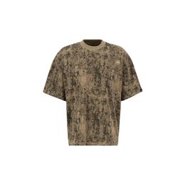 Herren T-Shirt "Alpha Essentials RL T-Shirt Camo", grün, Gr. S, Alpha Industries, Obermaterial: 100% Baumwolle, Shirts