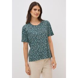 Cecil Damen Print-Shirt, gr&uuml;n, Gr. M, bedruckt, Web, 100% Baumwolle, Shirts, aus reiner Baumwolle