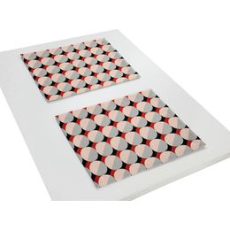 Platzset Adam, B:40cm L:30cm, orange, Obermaterial: 100% Baumwolle, Platzsets, "Circles", GOTS organic,zertifiziert durch CERES 0242Made in Germany