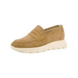 Paul Green Damen Slipper "Paul Green Slipper Veloursleder", Gr. 40, beige, Veloursleder, Schuhe