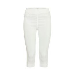 oxmo Damen Stoffhose "Stoffhose OXKeana", wei&szlig;, Gr. L, Obermaterial: 75% Viskose CV. 21% Nylon NY. 4% Elasthan EL., Hosen