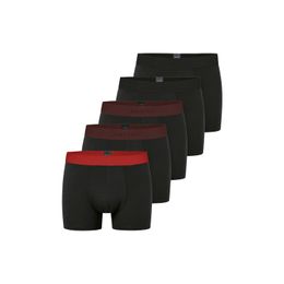 Schiesser Jungen Boxershorts "Boxershort 5PACK Shorts - 95/5 Multipacks 5er Pack", Gr. L, rot, Obermaterial: 95% Baumwolle CO. 5% Elasthan EL.,