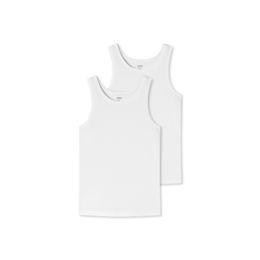 Herren Unterhemd "Unterhemd 2er Pack", uncover by Schiesser, Gr. S, weiß, Obermaterial: 95% Baumwolle CO. 5% Elasthan EL., Unterhemden