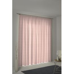 Vorhang Adam, B:145cm H:245cm, rosa, Jacquard, Baumwolle (Bio-Baumwolle), Wohnzimmer, Gardinen, "Little Parrot", aus 100% Bio-Baumwolle