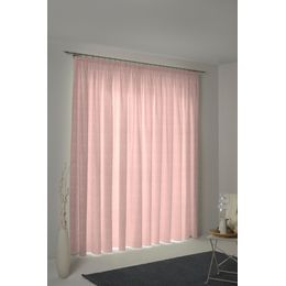 Vorhang Adam, B:145cm H:225cm, rosa, Jacquard, Baumwolle (Bio-Baumwolle), Wohnzimmer, Gardinen, "Little Parrot", aus 100% Bio-Baumwolle