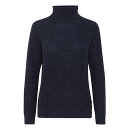 oxmo Damen Strickfleece-Pullover "Strickpullover OXNanna", blau, Gr. L, Obermaterial: 85% Polyacryl PAN. 15% Wolle WO., Pullover