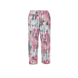 GOLDNER Damen 2-in-1-Hose "Attraktive Druckhose Louisa mit weichem Fall", bunt, Gr. 44, Obermaterial: 96% Viskose CV. 4% Elasthan EL., Hosen,