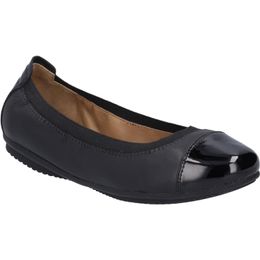 Josef Seibel Damen Ballerina "Pippa 07, schwarz", Gr. 40, schwarz, Obermaterial: 100% Rindsleder Leather cow., Schuhe