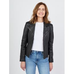 JCC Damen Lederjacke "Erijona", grau, Gr. 36, Oberstoff: 100% Lammnappa-Leder. Futter: 100% Polyester, Jacken