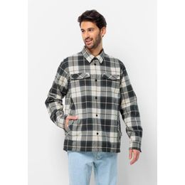 Jack Wolfskin Herren Flanellhemd "VAN VIEW SHIRT M", wei&szlig;, Gr. S, OBERSTOFF 60% BAUMWOLLE, 40% POLYESTER FUTTER 100% POLYESTER F&Uuml;LLUNG 100%