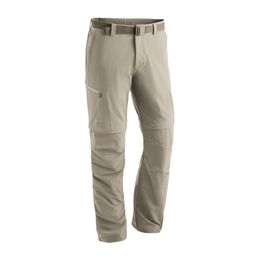 Maier Sports Herren Outdoorhose "Tajo 2"beige, Gr. 34, 90% Polyamid, 10% Elasthan, Hosen, Herren Zip-Off Wanderhose, atmungsaktive Trekkinghose,