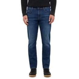Mustang Herren Straight-Jeans "Herren Style Denver Straight", blau, Gr. 36, unifarben, Denim/Jeans, 99% Baumwolle, 1% Elasthan, Jeans