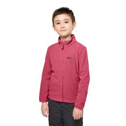 Jack Wolfskin Jungen Fleecejacke "TAUNUS JACKET K", pink, Gr. 164, Fleece, Obermaterial: 100% Polyester, Jacken, Winddicht, w&auml;rmend, atmungsaktiv,