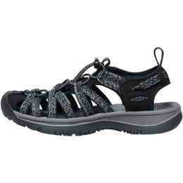 Keen Damen Sandale "WHISPER", Gr. 39, schwarz, Synthetik, Schuhe