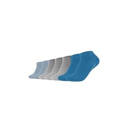 Camano Herren Sneakersocken "Sneakersocken 7er Pack", Gr. 43sea of belize, 80% Baumwolle, 17% Polyamid, 3% Elasthan, uni, Socken